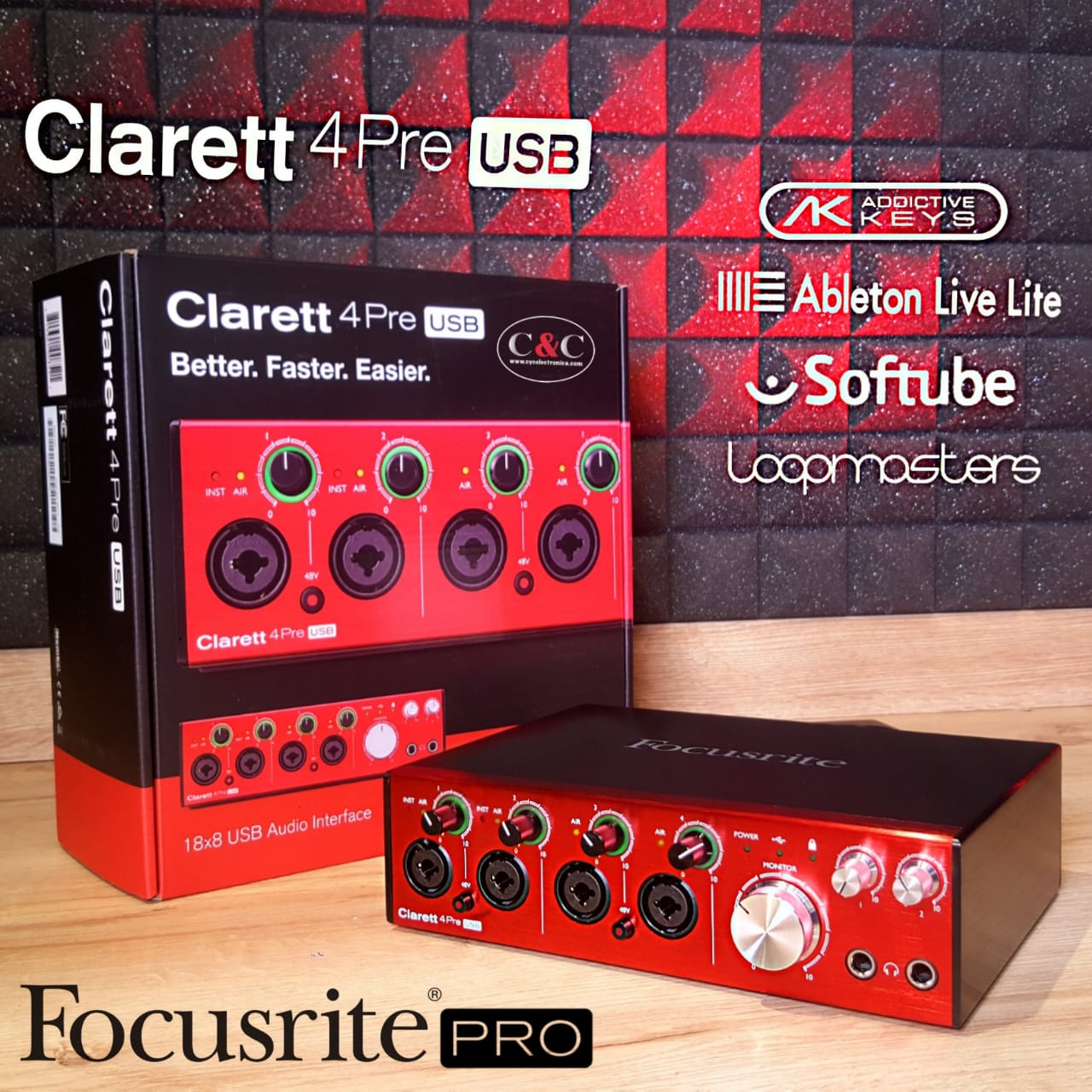 FOCUSRITE CLARETT 4 PRE